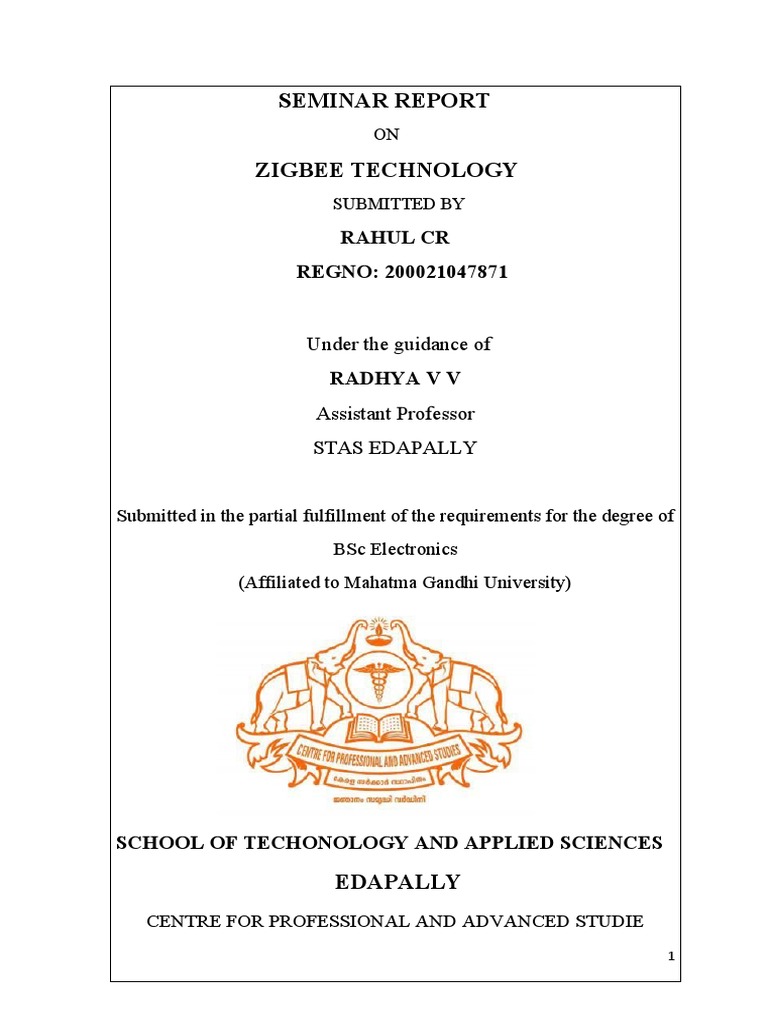 Zigbee Technology Model Pdf Computer Network Bluetooth 