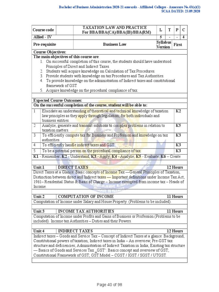 Taxation Law and Practices | PDF | Taxes | Income