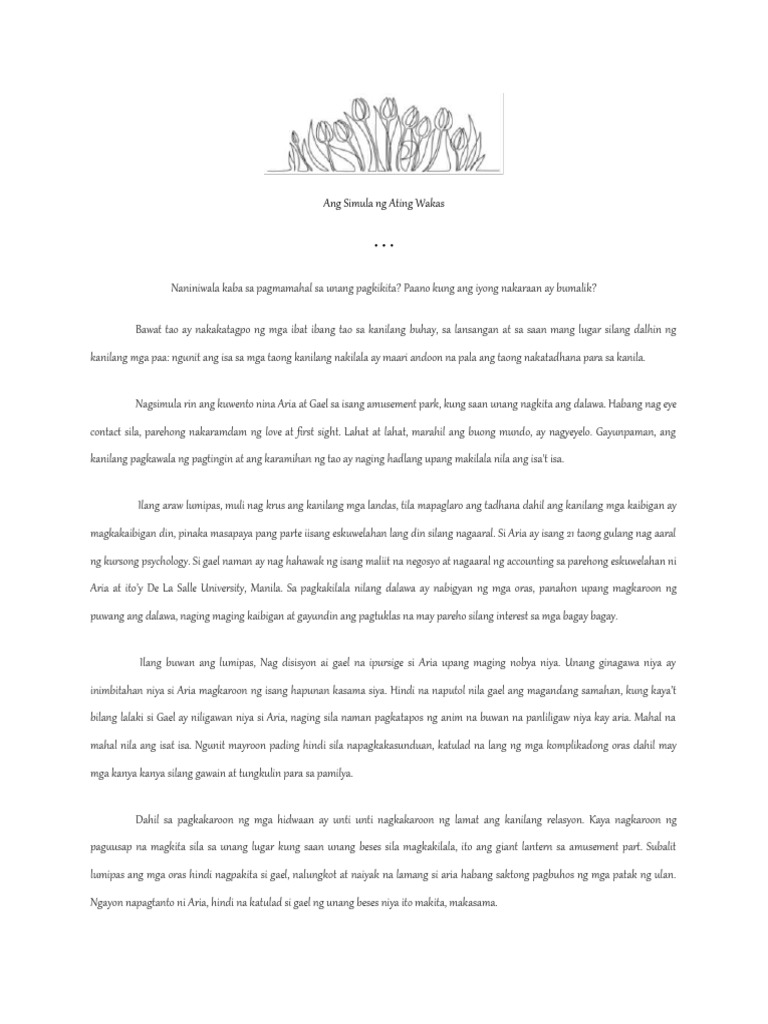 Maikling Kwento Filipino | PDF