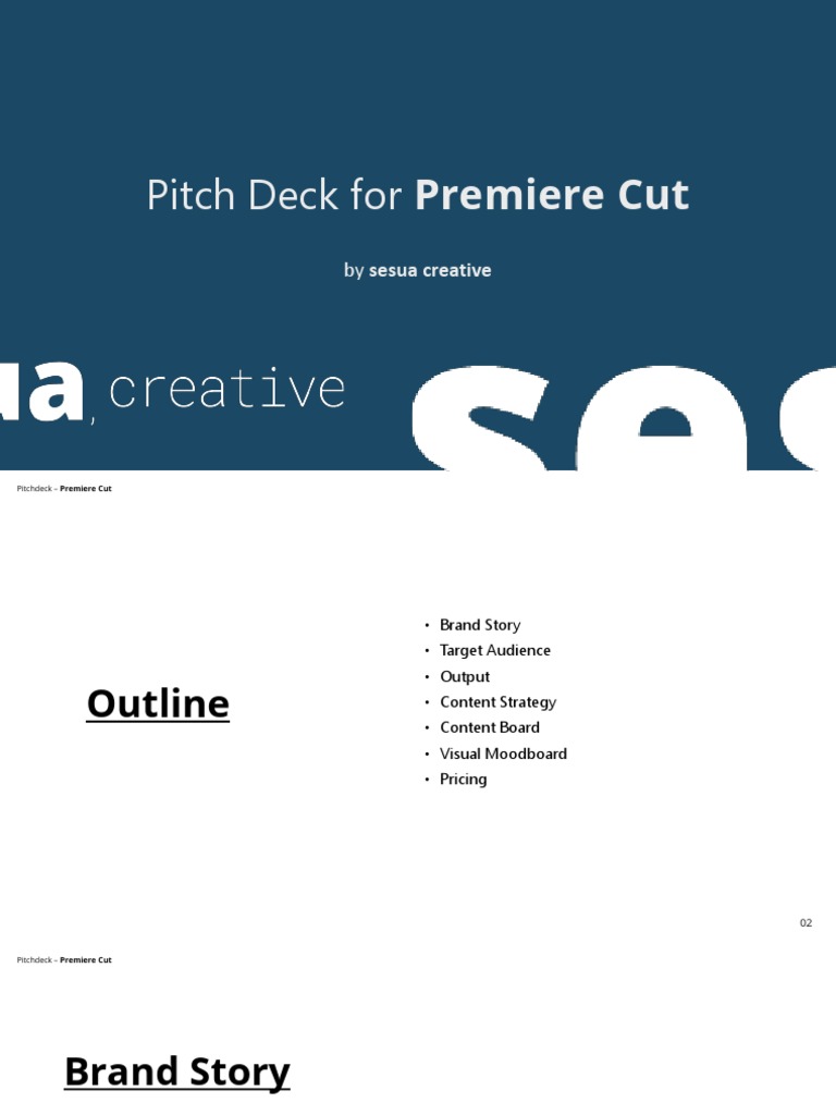 Creative Deck For Premier Cut | PDF | Logos | Brand