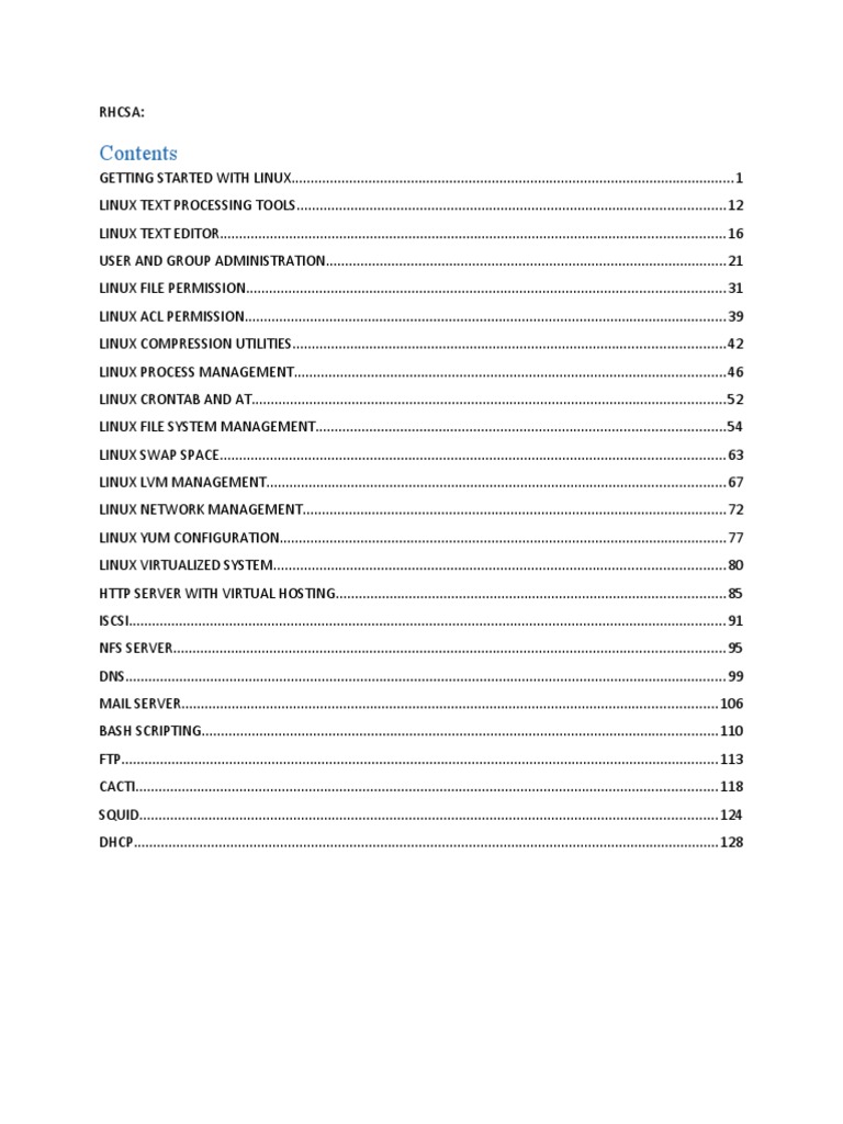 Rhcsa Full Doc Csl Pdf Computer File Unix