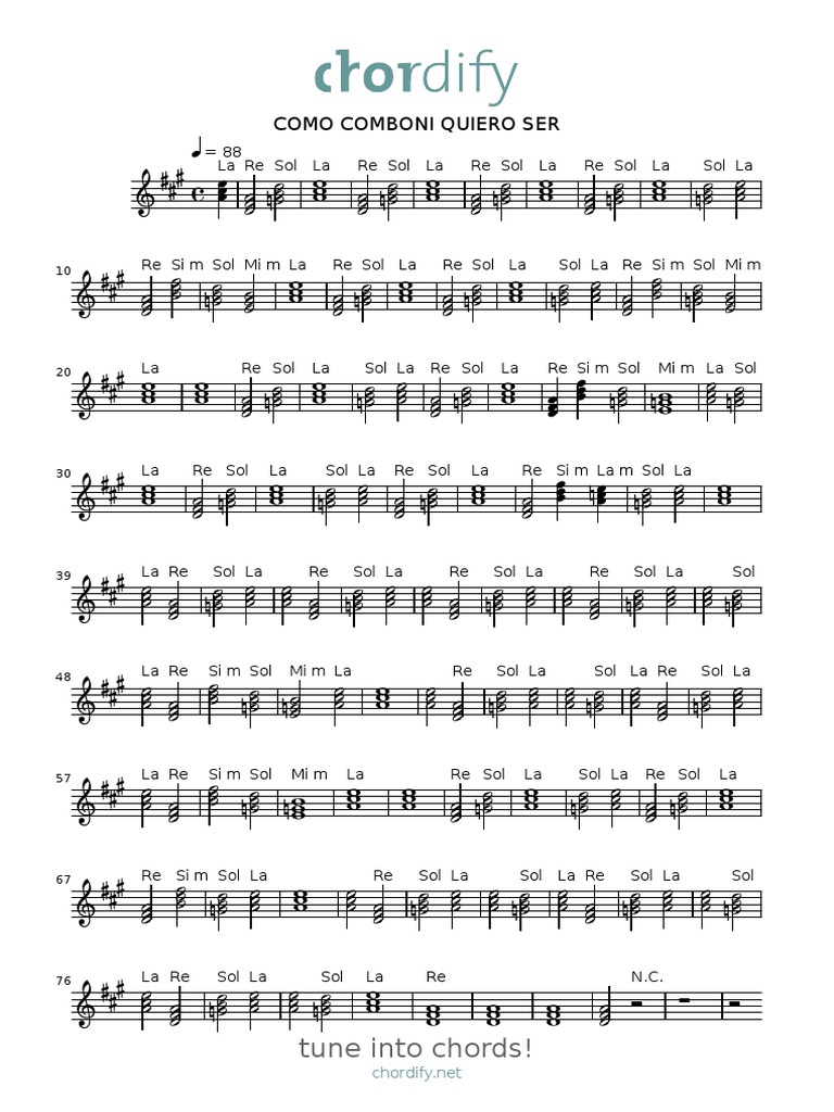 COMO COMBONI QUIERO SER - Chord - Language - Latin PDF | PDF