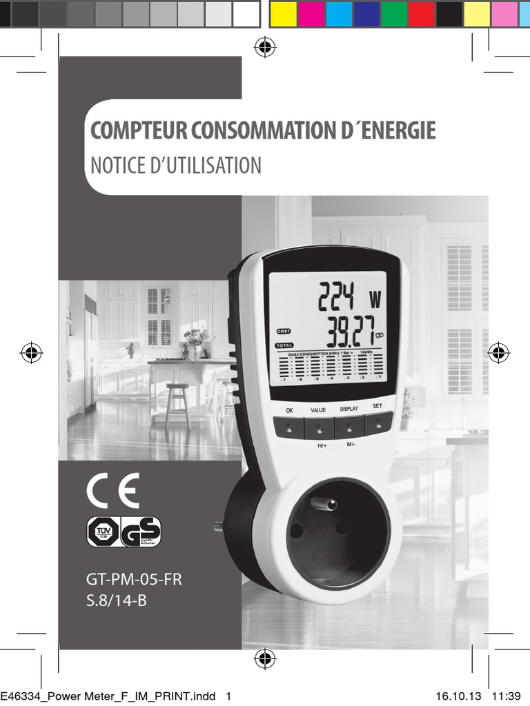 Quigg GT-PM-05-FR Energy Meter | PDF | Puissance (physique) | Grandeur physique
