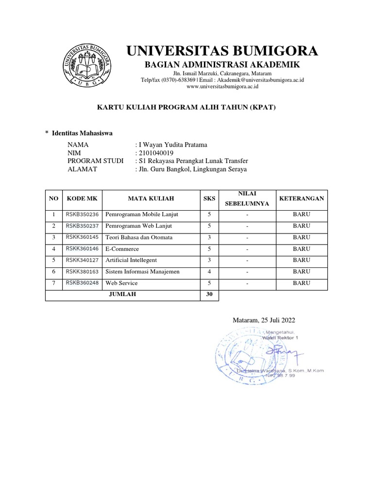 KPAT - I Wayan Yudita Pratama | PDF | Komputer