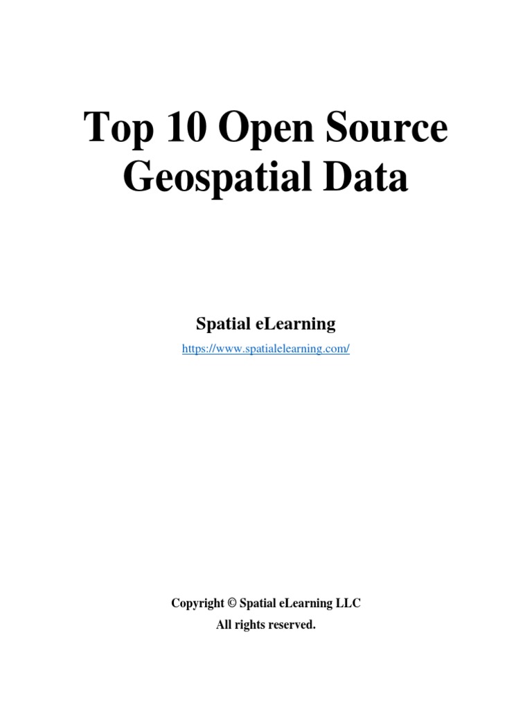 Free Ebook Opensource Geospatial Data | PDF | Geographic Information ... Free Ebook Opensource Geospatial Data | PDF | Geographic Information ...