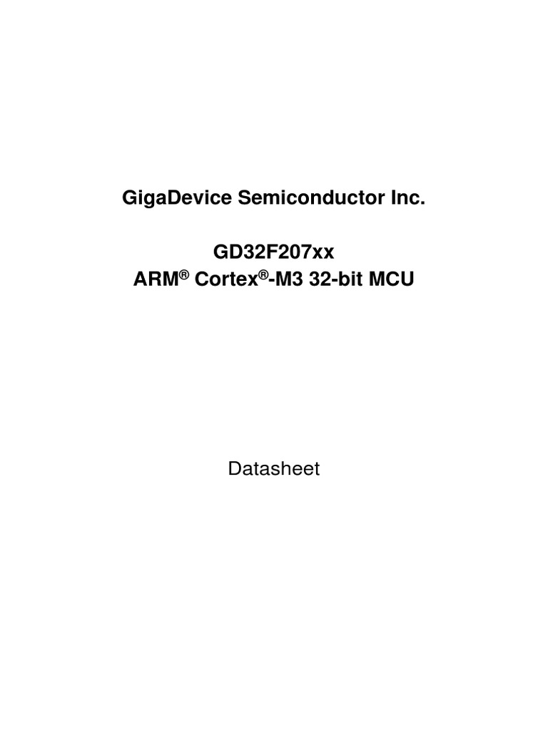 GD32F207xx Datasheet Rev1.0 | Download Free PDF | Microcontroller | Electrical Engineering