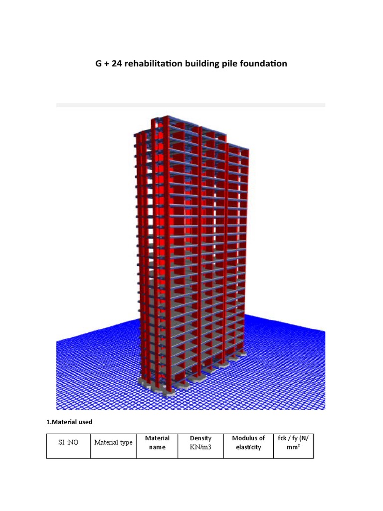 G+ 24 Foundation | PDF | Deep Foundation | Solid Mechanics