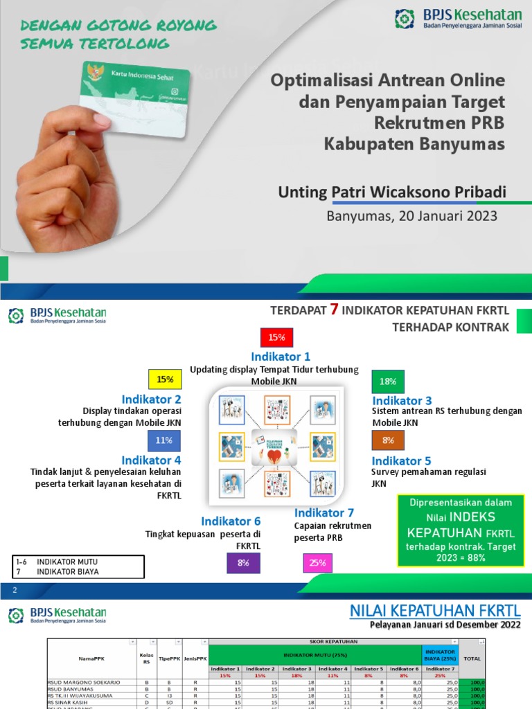 Optimalisasi Antrean Online Dan Penyampaian Target Rekrutmen PRB | PDF