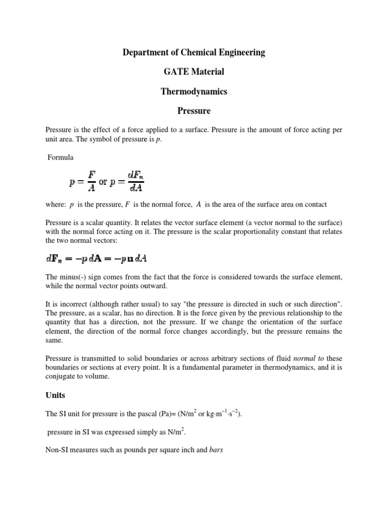 Thermodynamics | PDF | Heat | Pressure