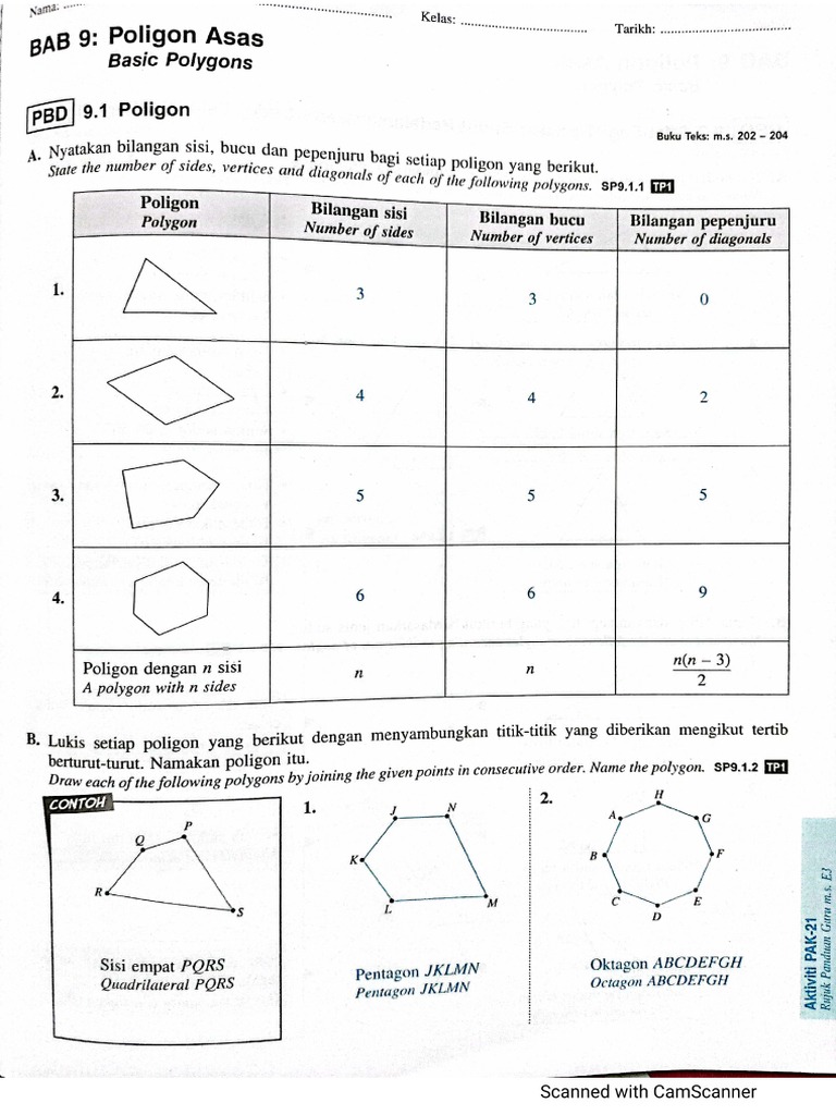 Form I Chapter 9 WB Answer | PDF