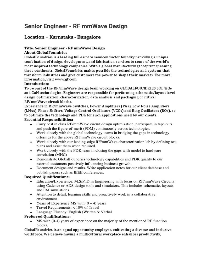 Senior Engineer Pdf Employment Background Check