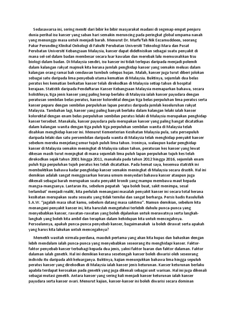 Karangan Kanser | PDF