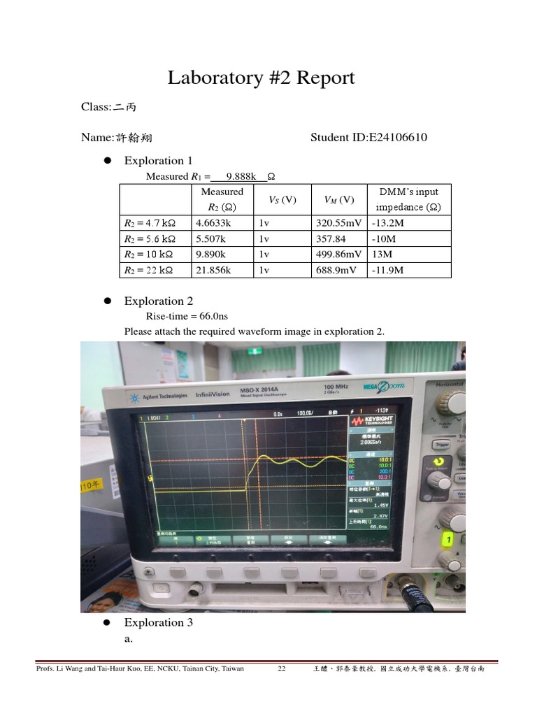 Electrcic Circuit Lab2 | PDF