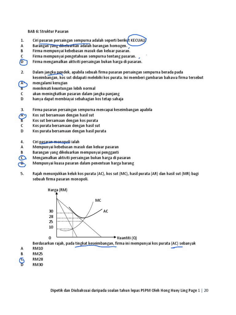 (Template) BAB 6 Soalan Tahun Lepas | PDF