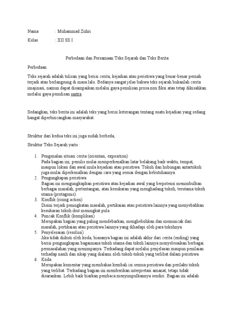 Tugas Teks Berita | PDF