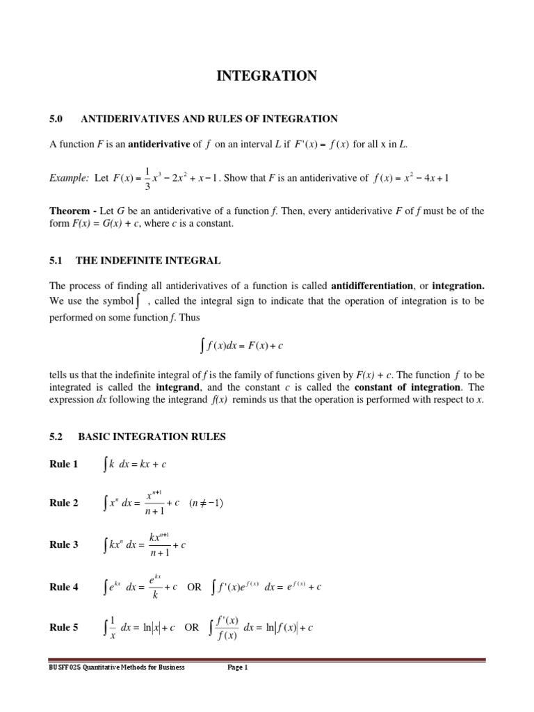 L5 PDF | PDF | Integral | Area