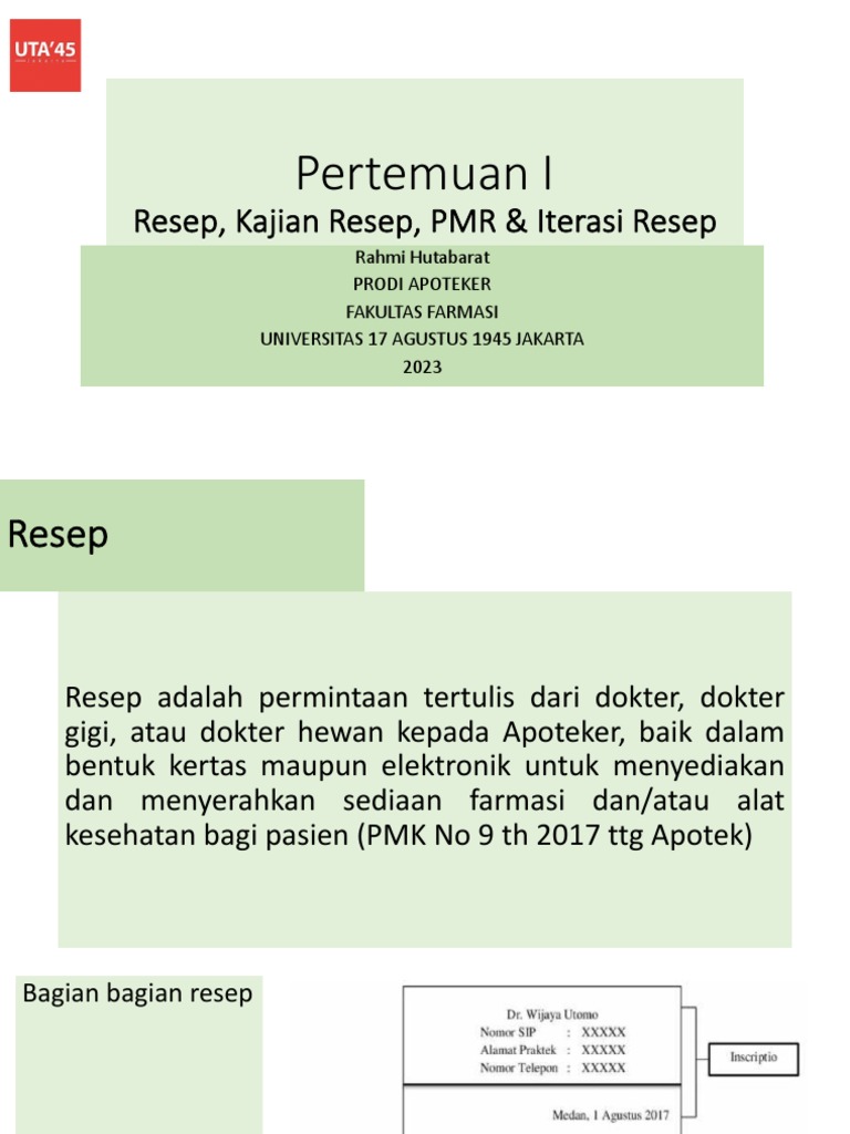 Pengkajian dan Iterasi Resep Obat | PDF | Kesehatan Holistik