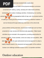 Understanding Outdoor Adventurous Activities | PDF | Physical Education ...