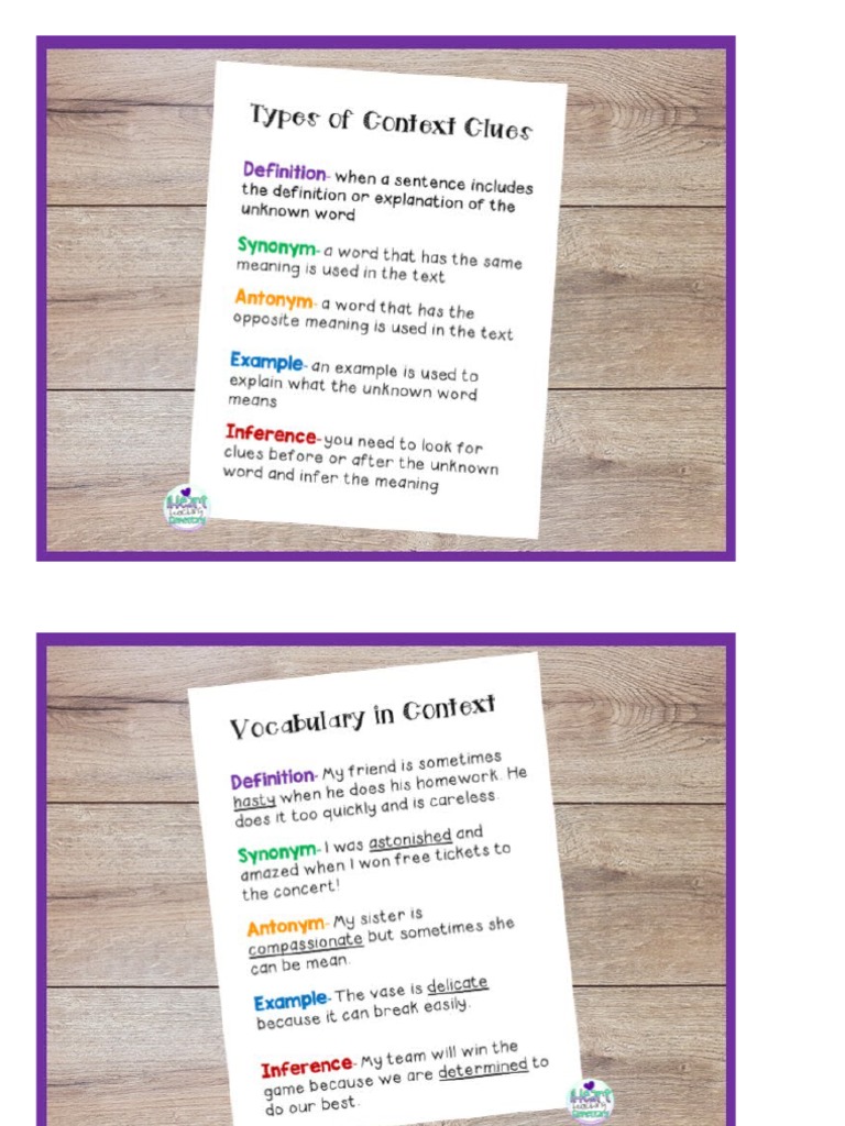 1 Context Clue Anchor Chart | PDF