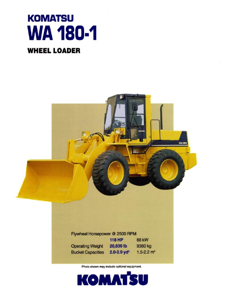 Komatsu WA180-1 Wheel Loader PDF | PDF
