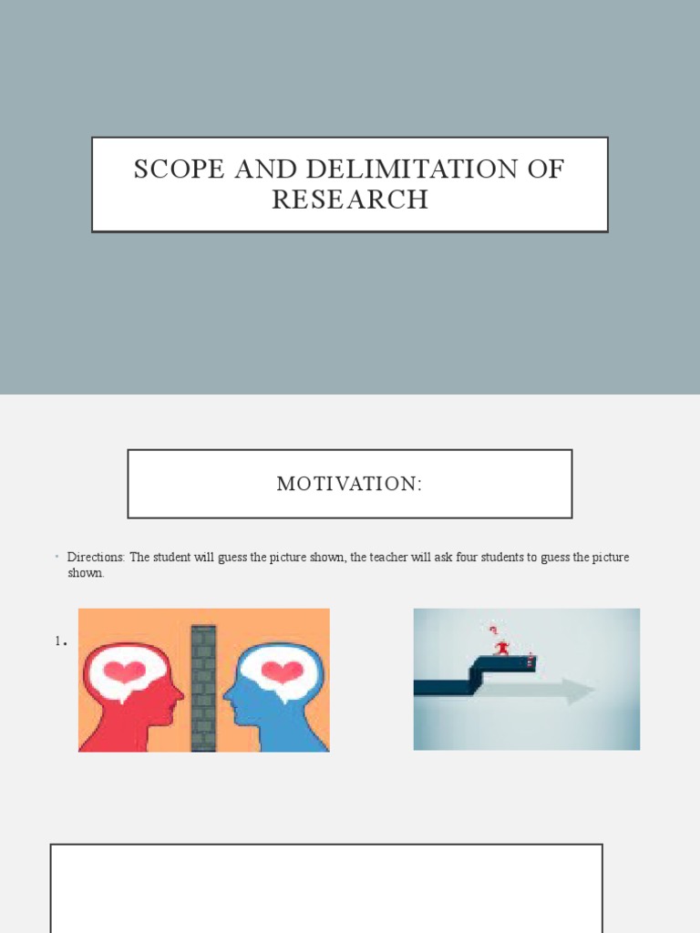 Scope And Delimitation Of Research Output Pdf Scope Computer Science Sampling Statistics