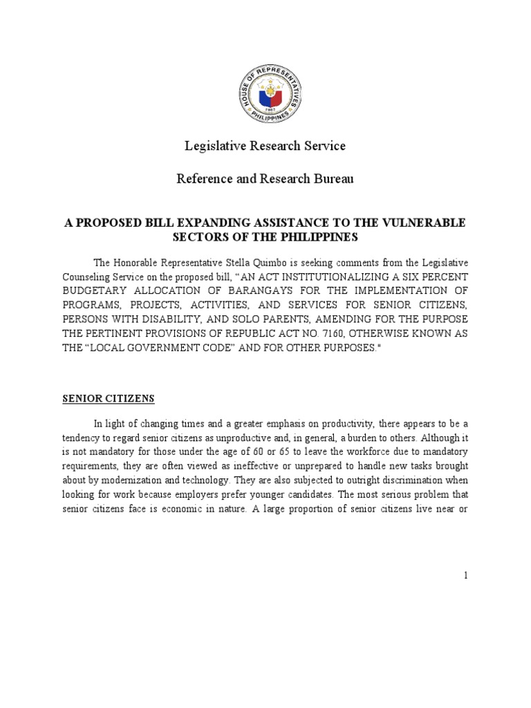 SOCIAL WELFARE - Vulnerable Sectors | PDF | Disability | Welfare