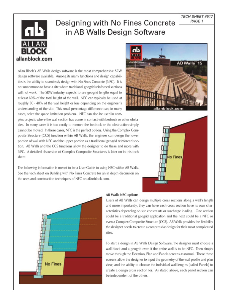 Designing With No Fines Concrete in AB Walls - Tech Sheet A | PDF ...