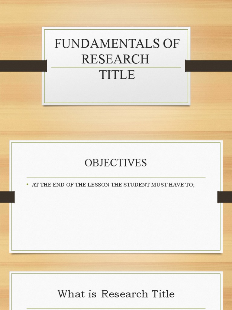 Fundamentals of Research | PDF | Noun | Word