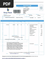 Kenya Power Utility Bill Template | PDF