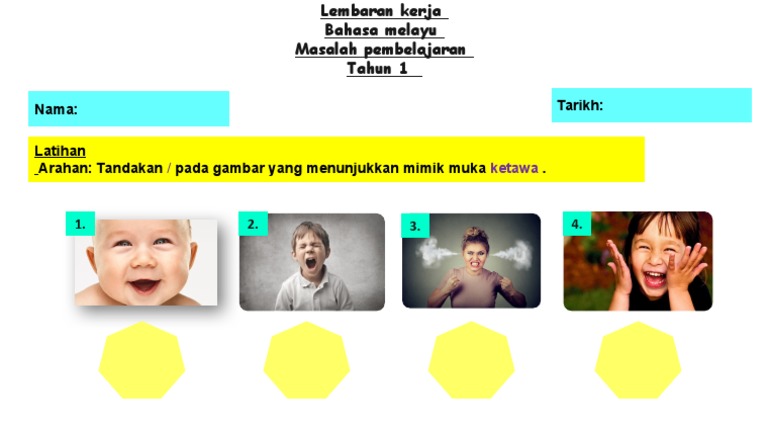 Mimik Muka Ketawa Tahun 1 | PDF