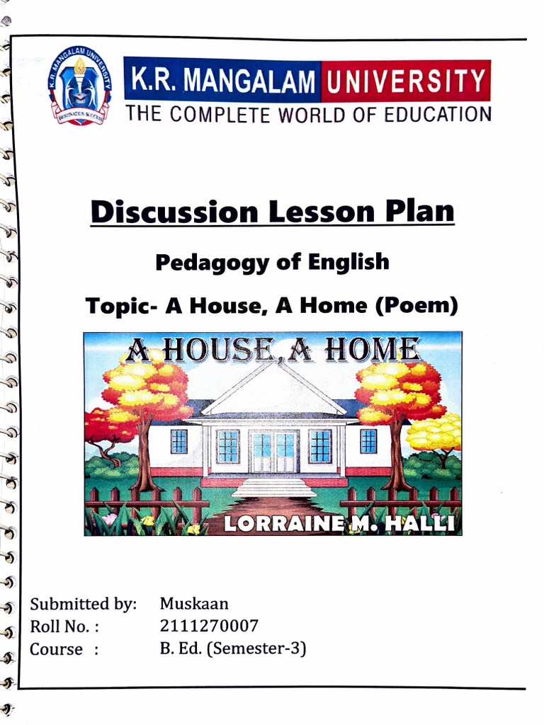 Lesson Plan: A House, A Home | PDF | Learning | Structural Engineering