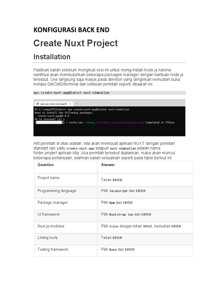 Modul 3 Membuat Backend Dengan Nuxt Js | PDF | Bisnis | Komputer
