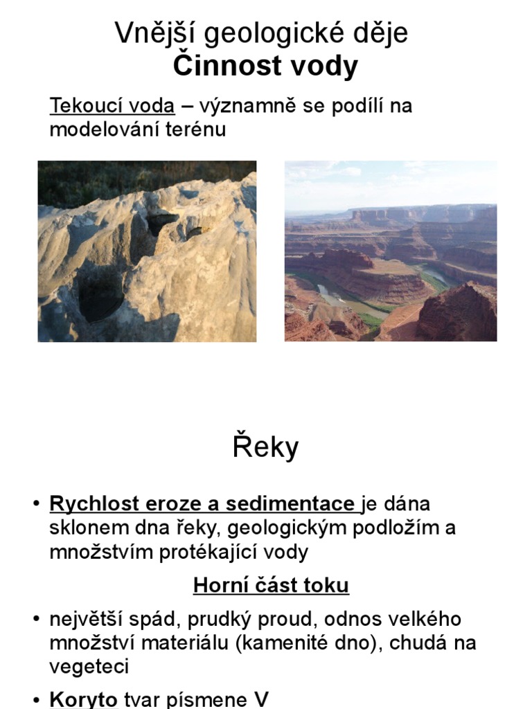 Vnější Geologické Děje - Prezenatce | PDF