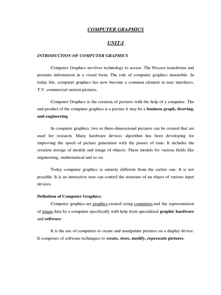 COMPUTER GRAPHICS 5units | PDF | Printer (Computing) | Liquid Crystal Display