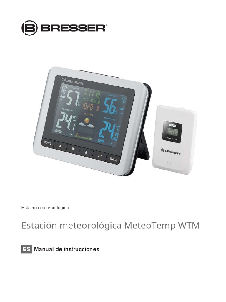 Estación Meteorológica Meteotemp WTM: Manual de Instrucciones | PDF