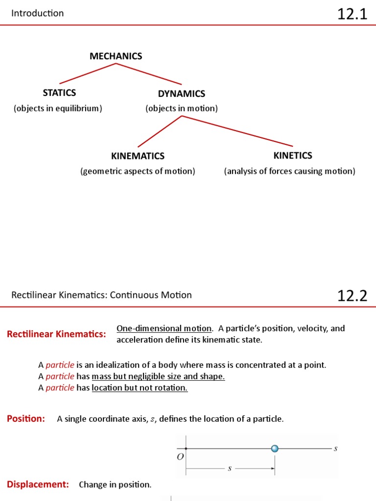 Rectilinear Motion | PDF