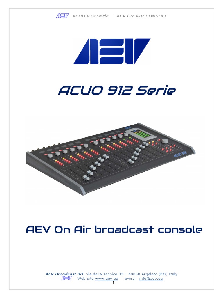 Mixer ACUO-912-Serie-QUICK-GUIDE-v.01 | PDF | Microphone | Electrical ...