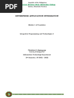 Integrative Programming and Technologies Chapter-1 | PDF | Common ...