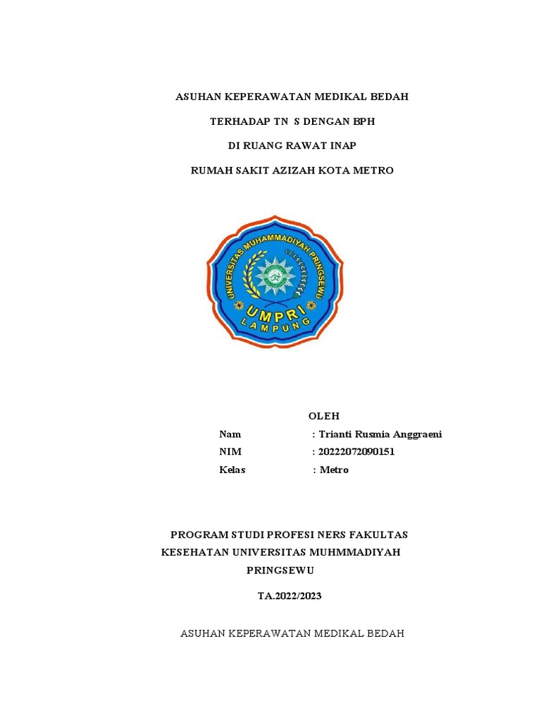 Asuhan Keperawatan Pada Pasien BPH | PDF