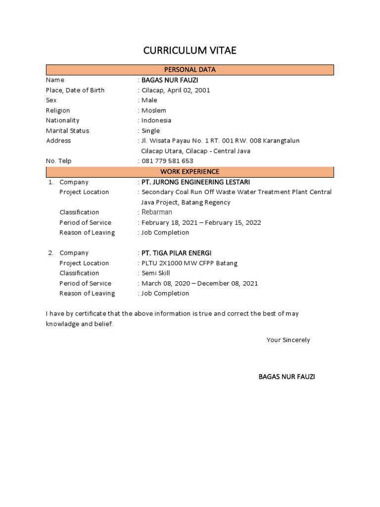 Bagas Nur Fauzi Civil PDF | PDF | Business