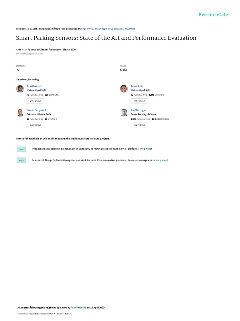 JCLP SpliTech2019 Final | PDF | Internet Of Things | Sensor