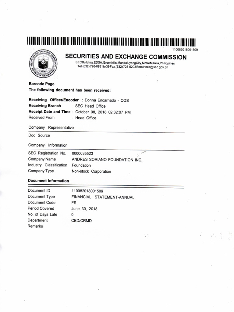 ASF Audited Financial Statement F.Y. 2017 2018 PDF | PDF