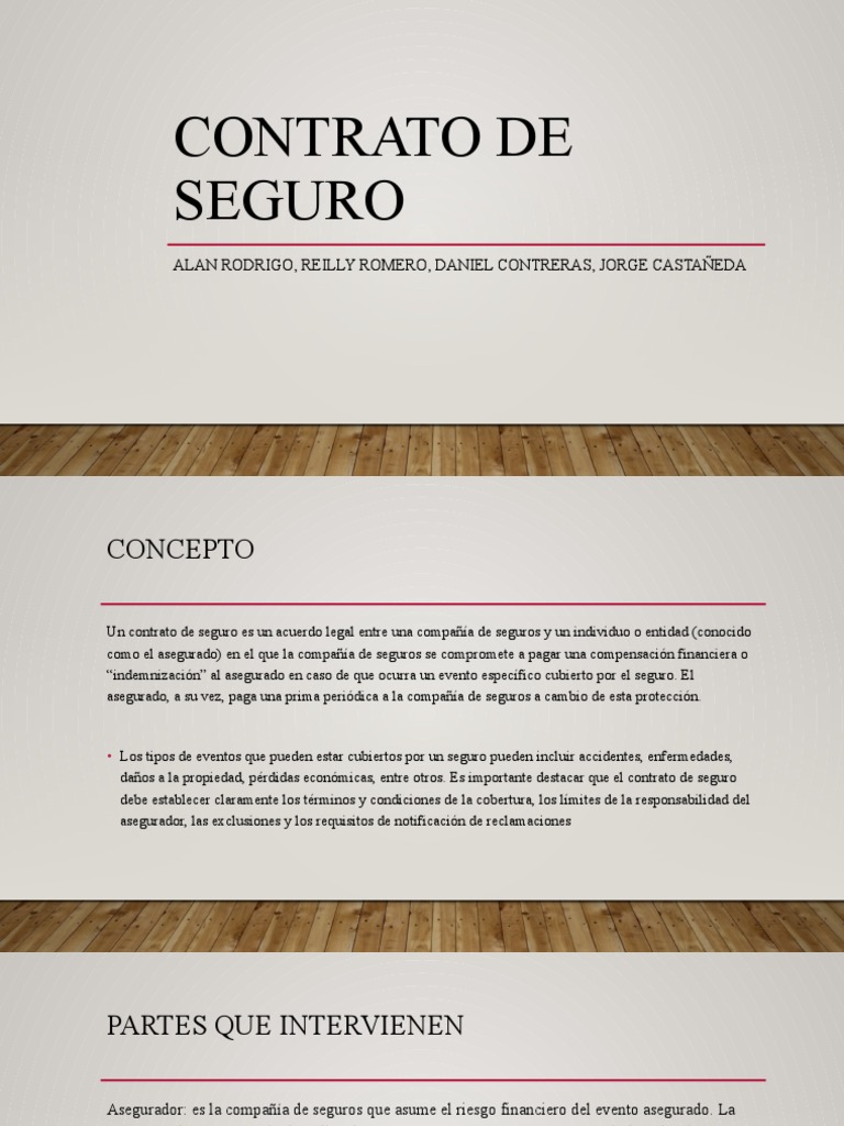 Contrato de Seguro | PDF | Seguro | Business