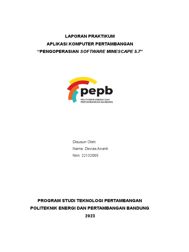 Pengoperasian Software Minescape 5.7 | PDF
