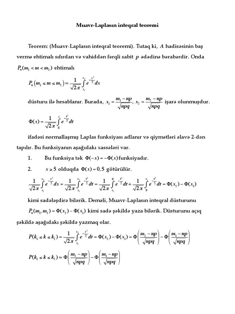 Muavr Laplas | PDF