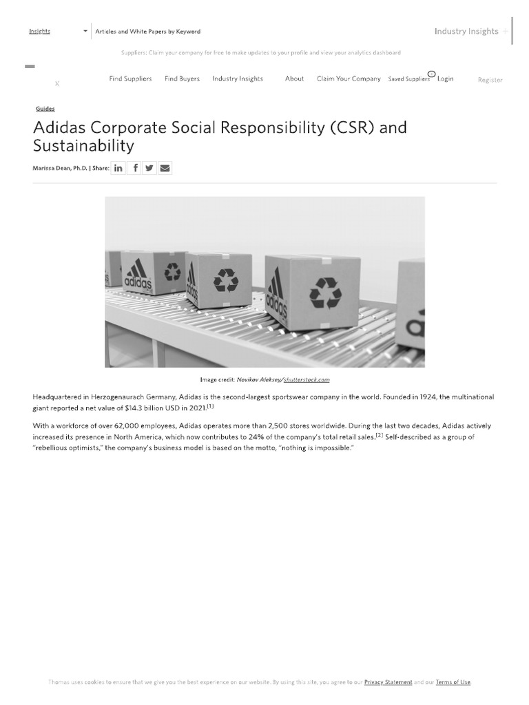 Adidas CSR | PDF