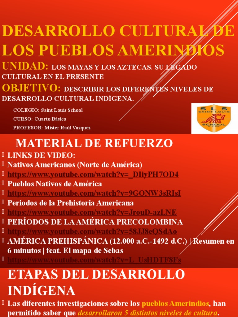 (4to) (PPT 9) Desarrollo Cultural de Los Pueblos Amerindios | PDF | Era ...