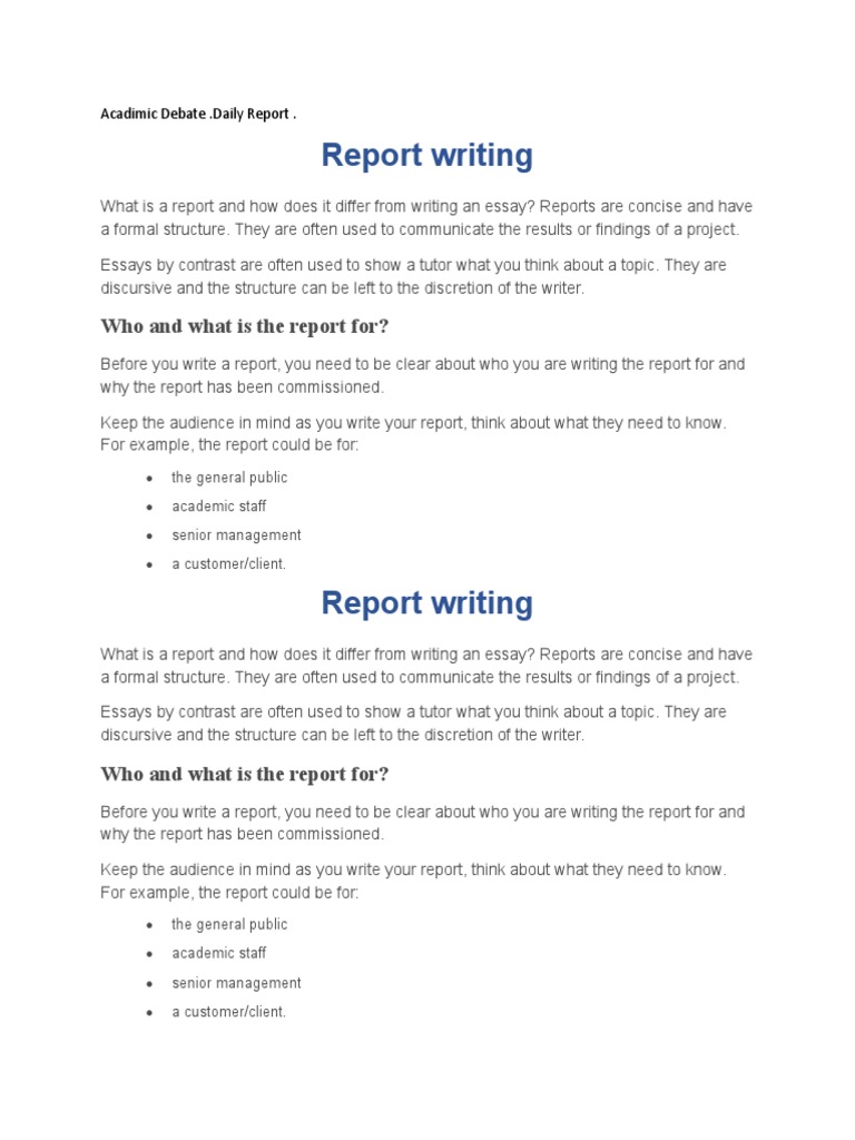Academic Report Writing Essentials | PDF