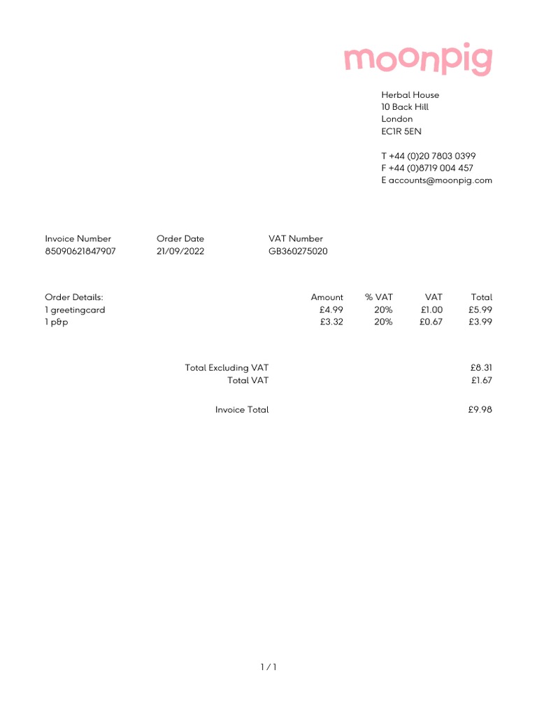 Invoice PDF | PDF