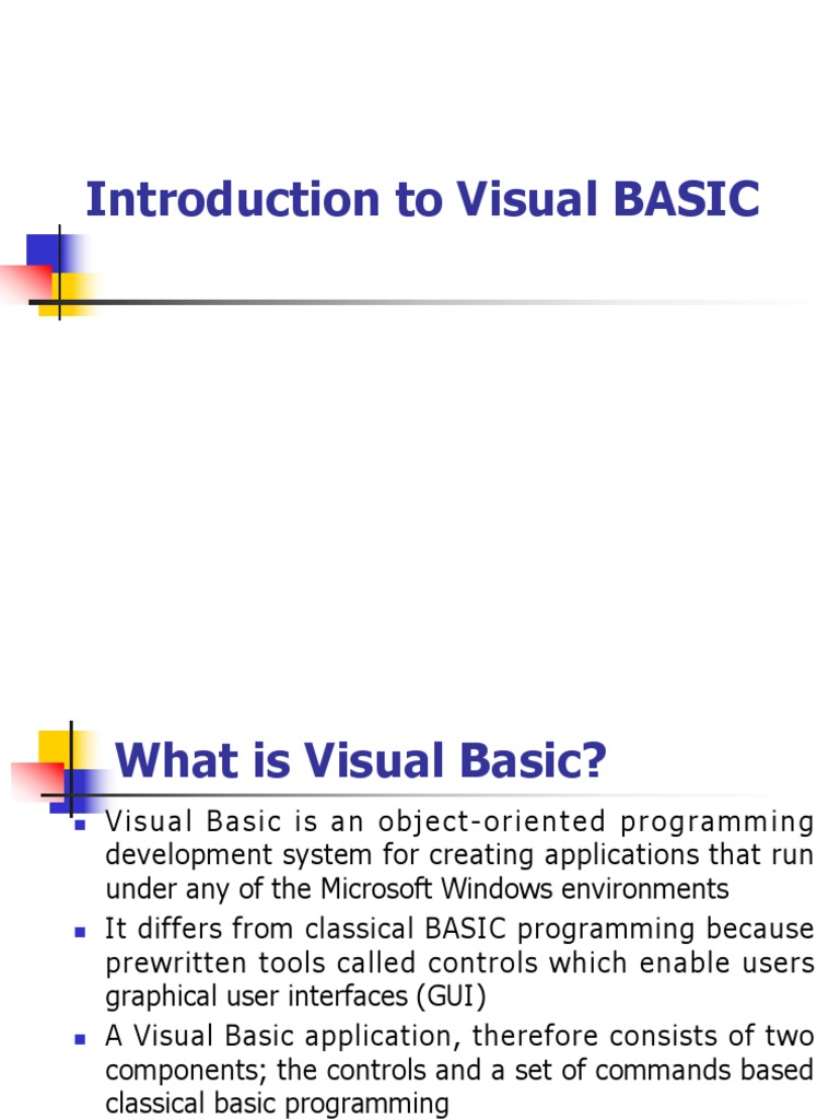 Csc 101 Intr To Vb1 Pdf